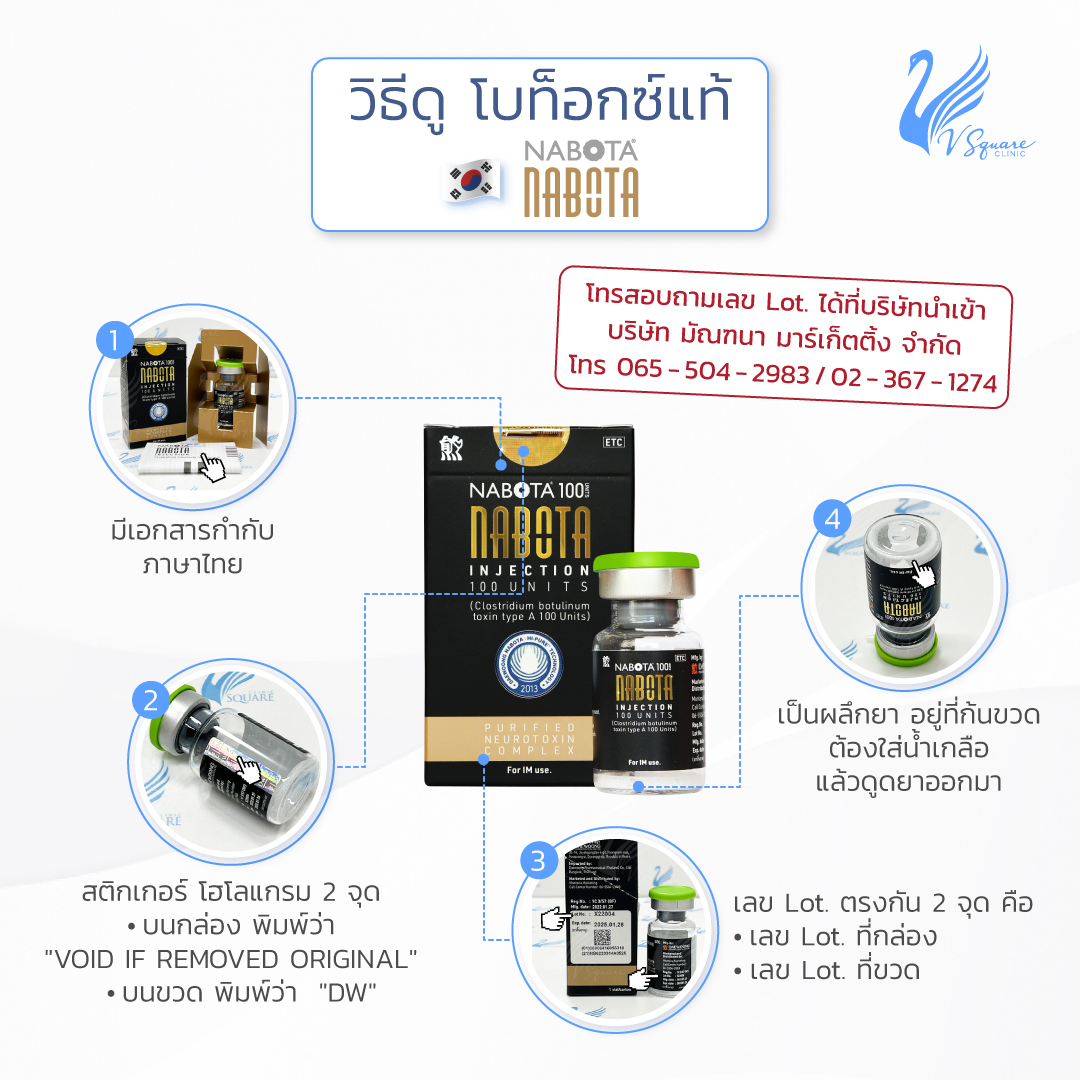 โบท็อกซ์นาโบตะ (Nabota Botox) ข้อดี-ข้อเสีย ต่างจากยี่ห้ออื่นเรื่องใดบ้าง?