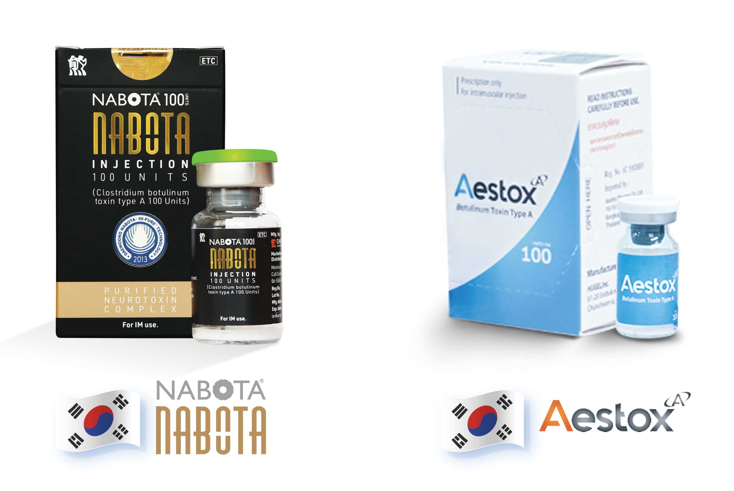 โบท็อกเกาหลี Botulax Nabota Aestox ดีอย่างไร ? เลือกยี่ห้อไหนดี